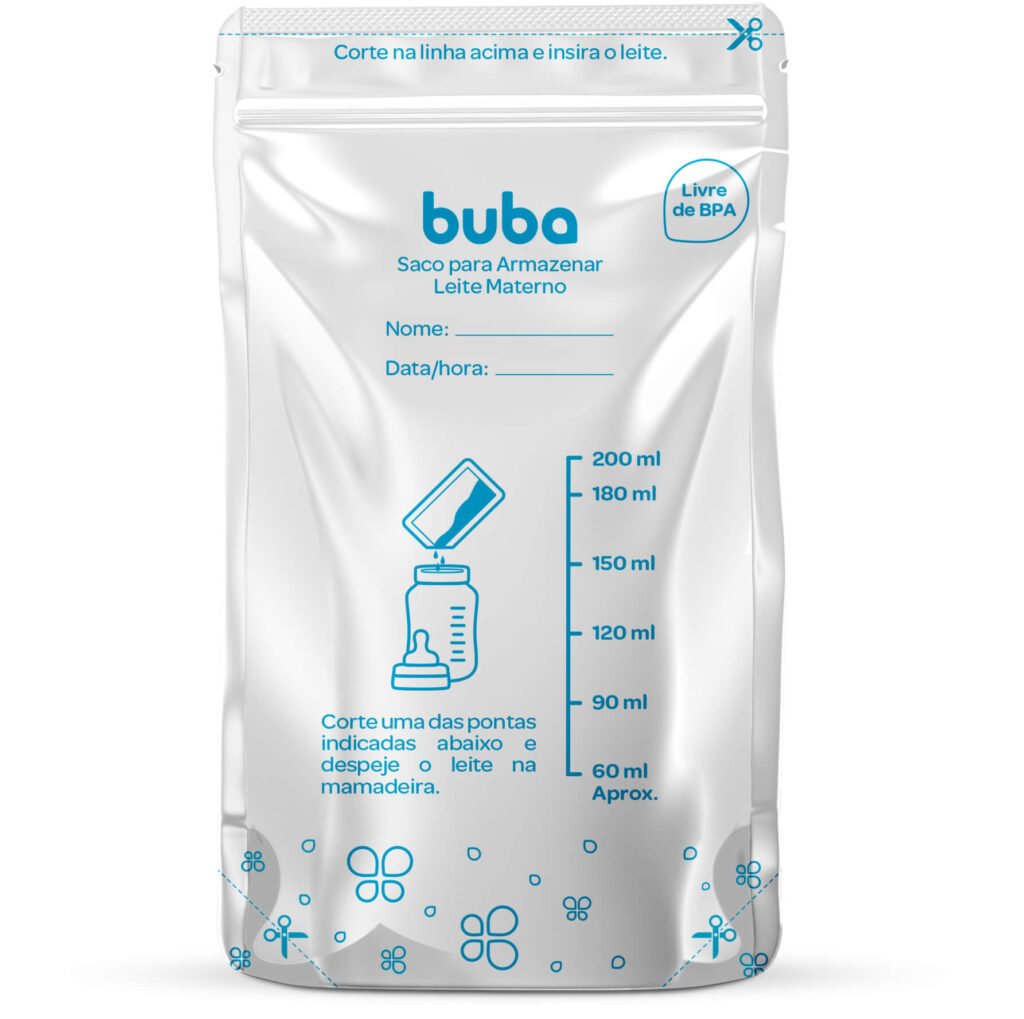 Saco para Armazenar Leite Materno - Buba